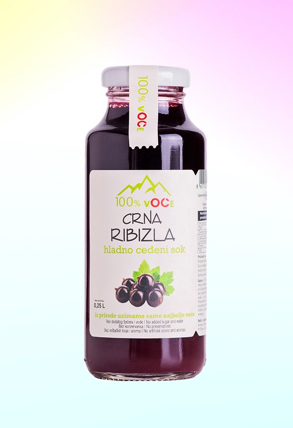 HLADNO CEĐENI SOK OD RIBIZLE 250ml | BIO KUTAK